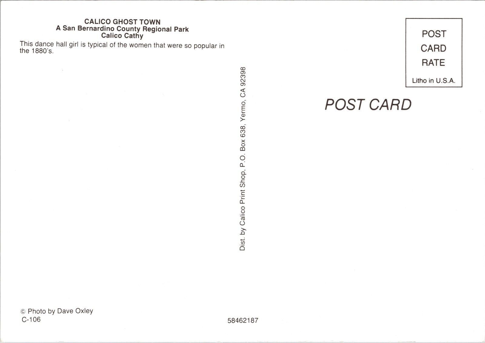 Calico Ghost Town San Bernardino County Regional Calico Cathy Chrome ...