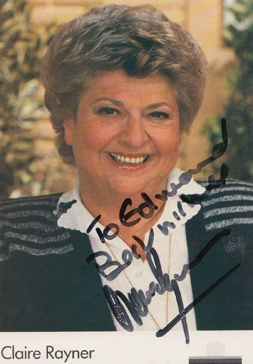 Claire Rayner BBC Pebble Mill At One Hand Signed Cast Photo | Topics ...