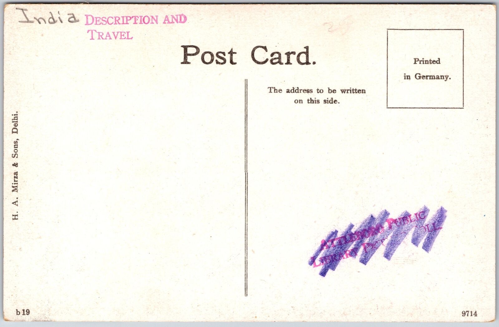 Kutab Minar Delhi India Monument Victory Tower of Qutb Complex Postcard ...