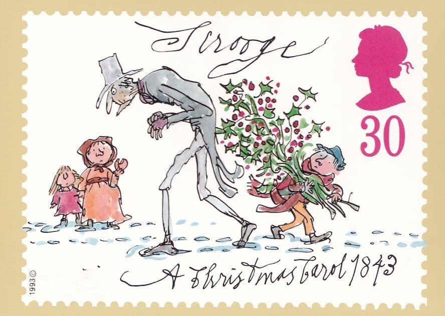 Mr Scrooge's in A Christmas Carol Charles Dickens Postcard | Topics ...