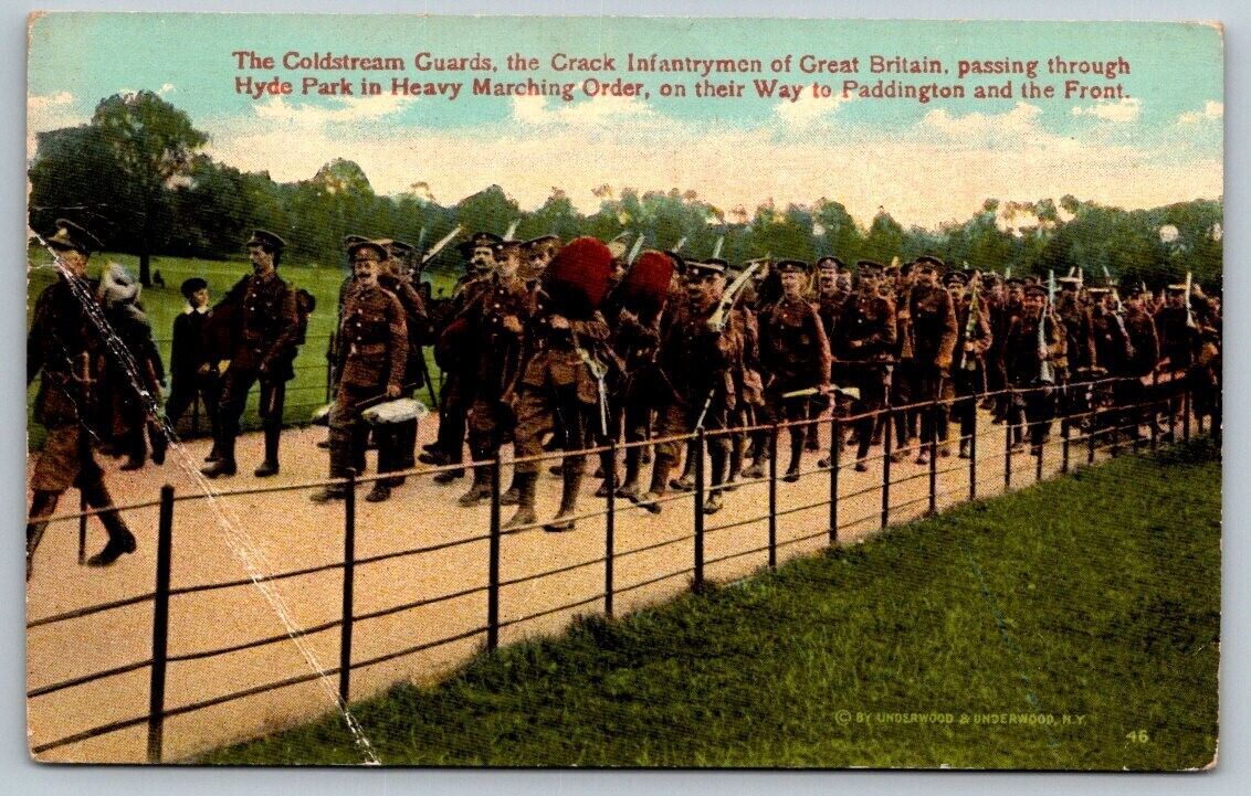 Army Postcard - World War 1 WW1 - Coldstream Guards - British Crack ...
