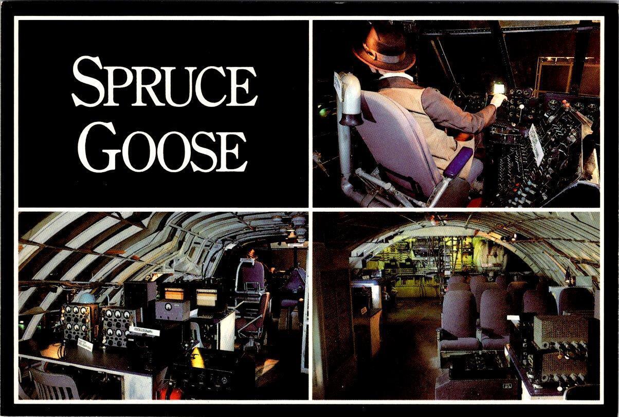 3~4X6 Postcards CA, Long Beach SPRUCE GOOSE & COCKPIT Howard Hughes ...