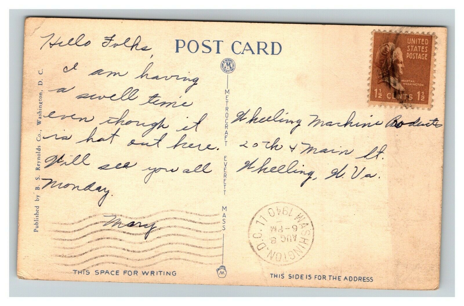 Vintage 1940 Postcard US Capitol Supreme Court Library of Congress ...