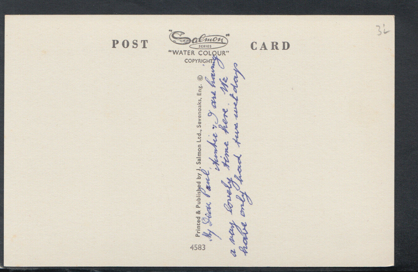 Cartography Postcard - Map of South Devon and English Channel T6163 ...