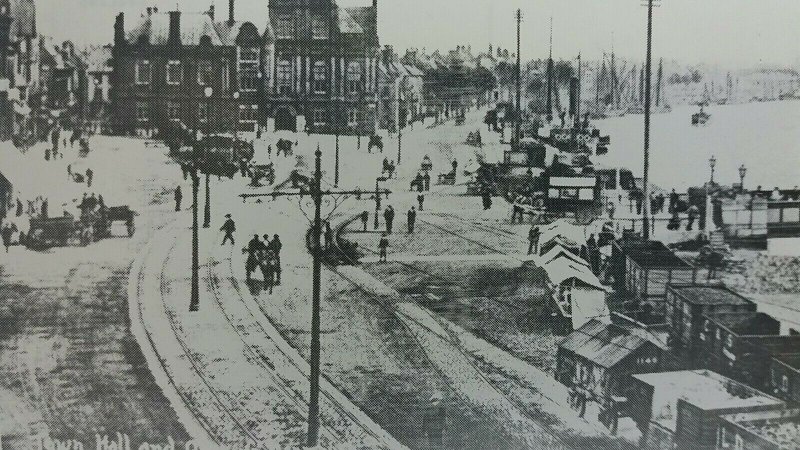 Vintage Repro Postcard,Great Yarmouth Town Hall and Quay Circa 1880s ...