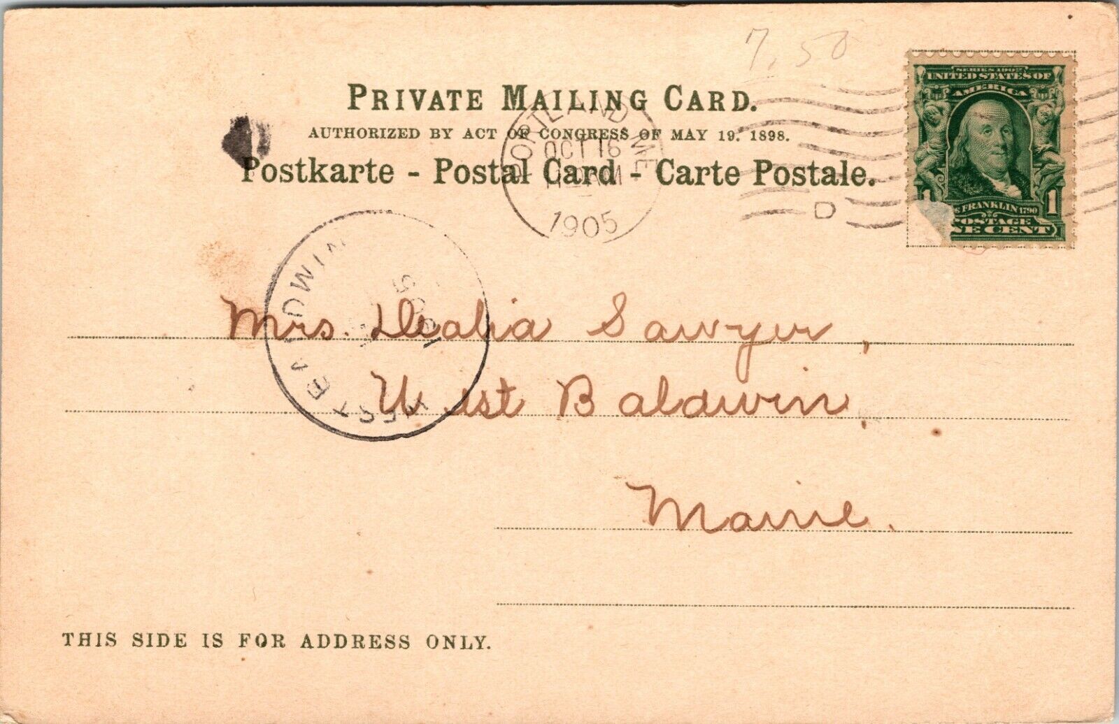 Scene at Underwood Spring, Falmouth Foreside Maine Postcard Private ...