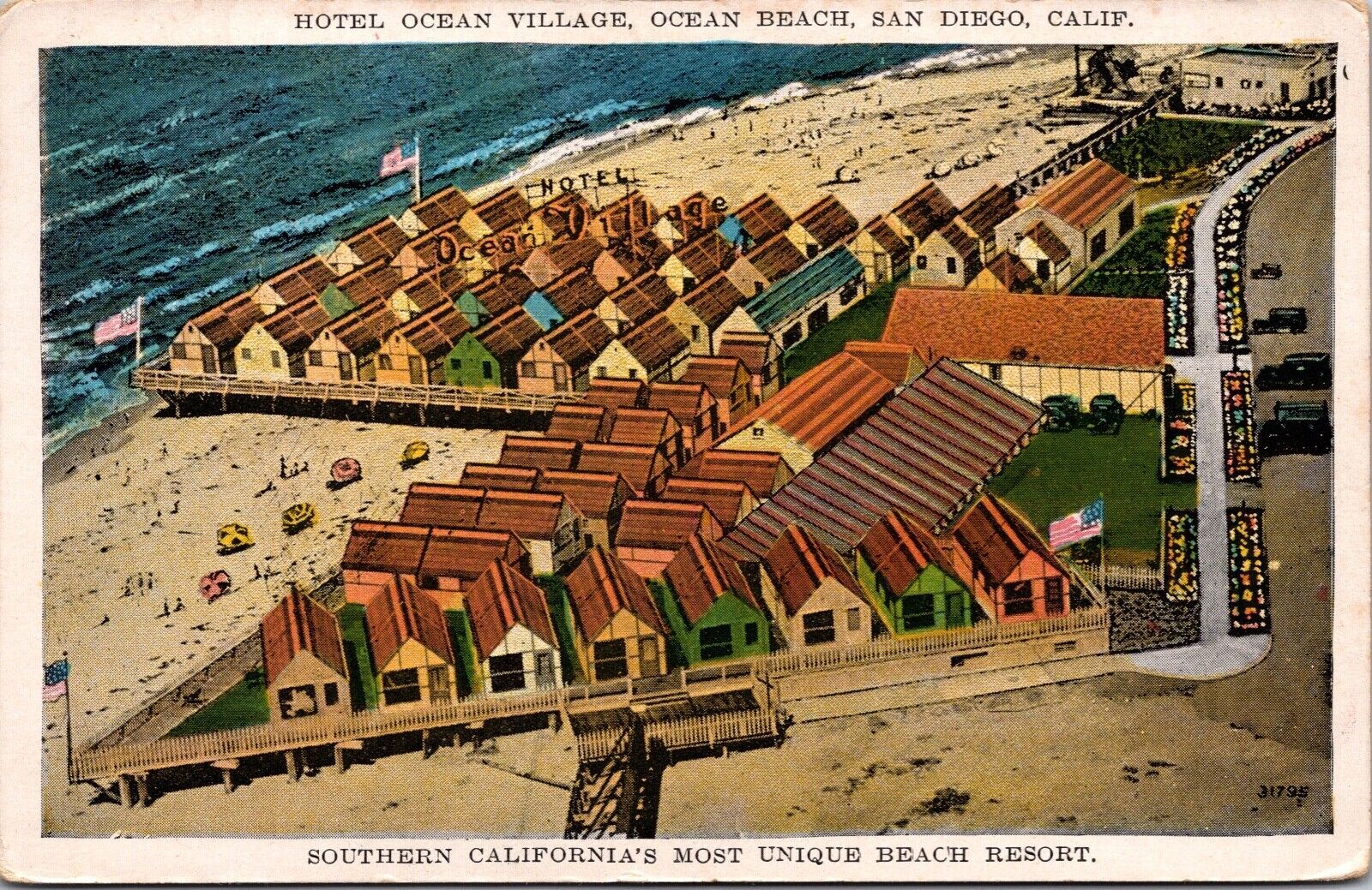 Postcard Hotel Ocean Village at Ocean Beach in San Diego, California ...