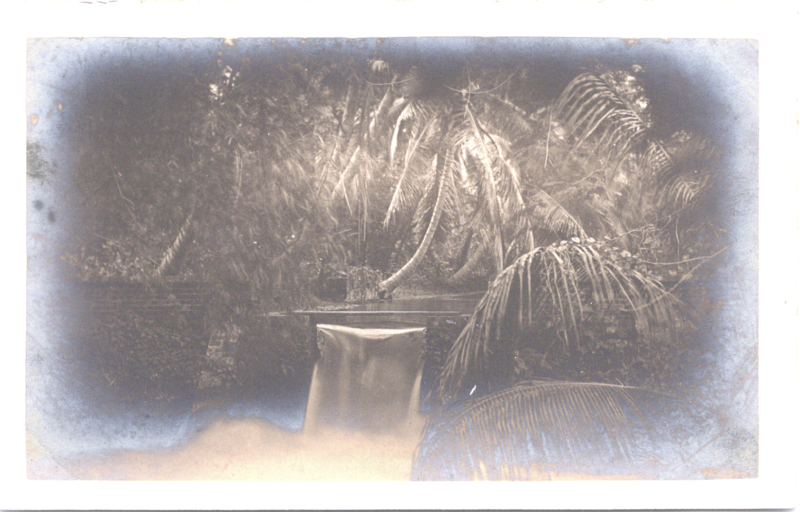 RPPC-Jamaica, W.I. -Photograph of a dam with spillway. Irrigation ...