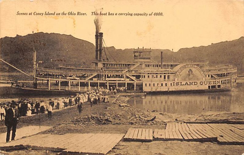 Island Queen Coney Island in Ohio River USA Ferry Boat Ship | Topics ...