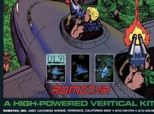 CAL 50 CALIBER FIFTY Original NOS ROMSTAR Video Arcade Game Flyer ...