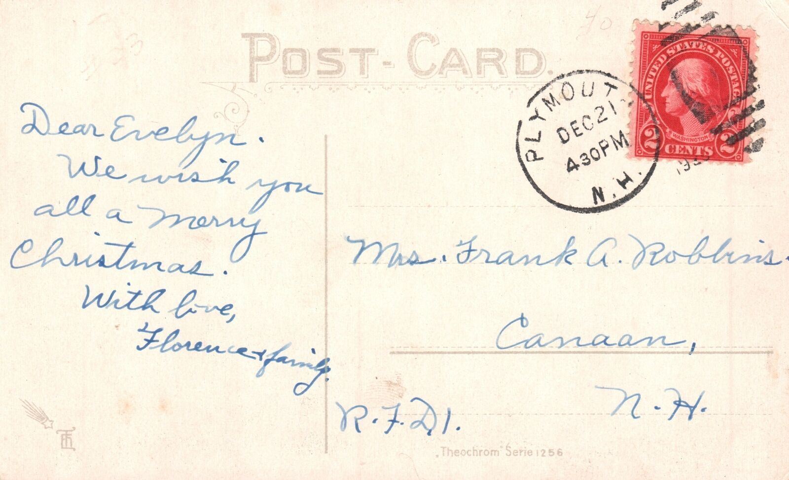 Vintage Postcard 1925 A Merry Christmas Beautiful Girl Holding Kite ...