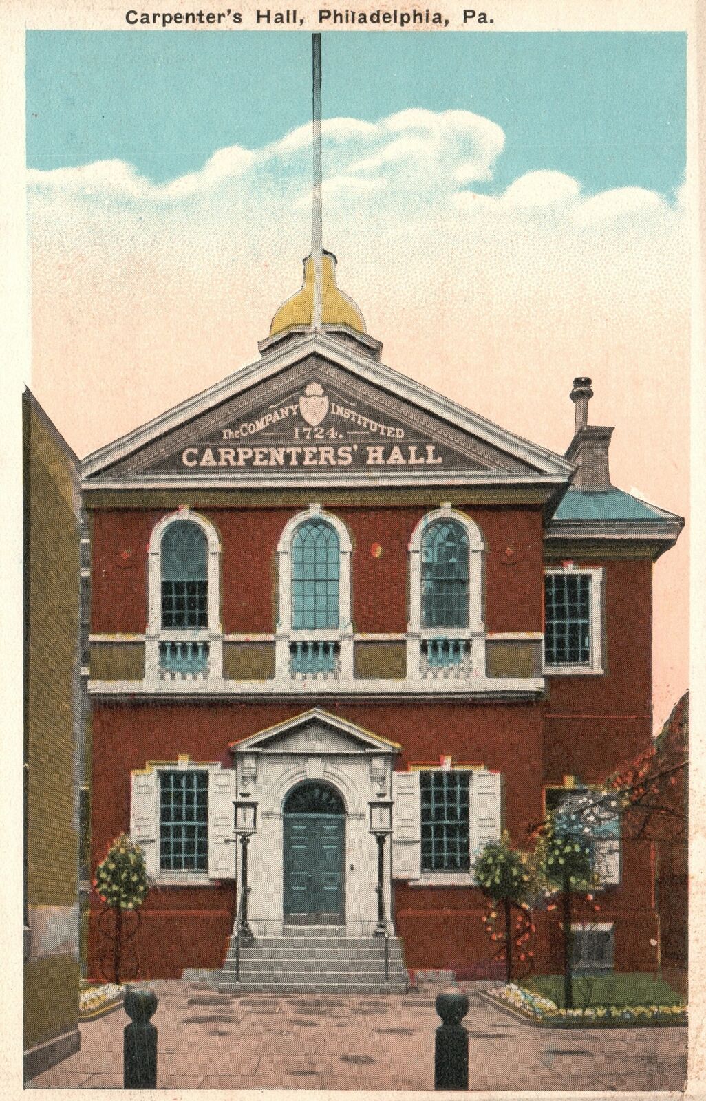 Vintage Postcard Carpenter Hall Chestnut St. Philadelphia Pennsylvania ...