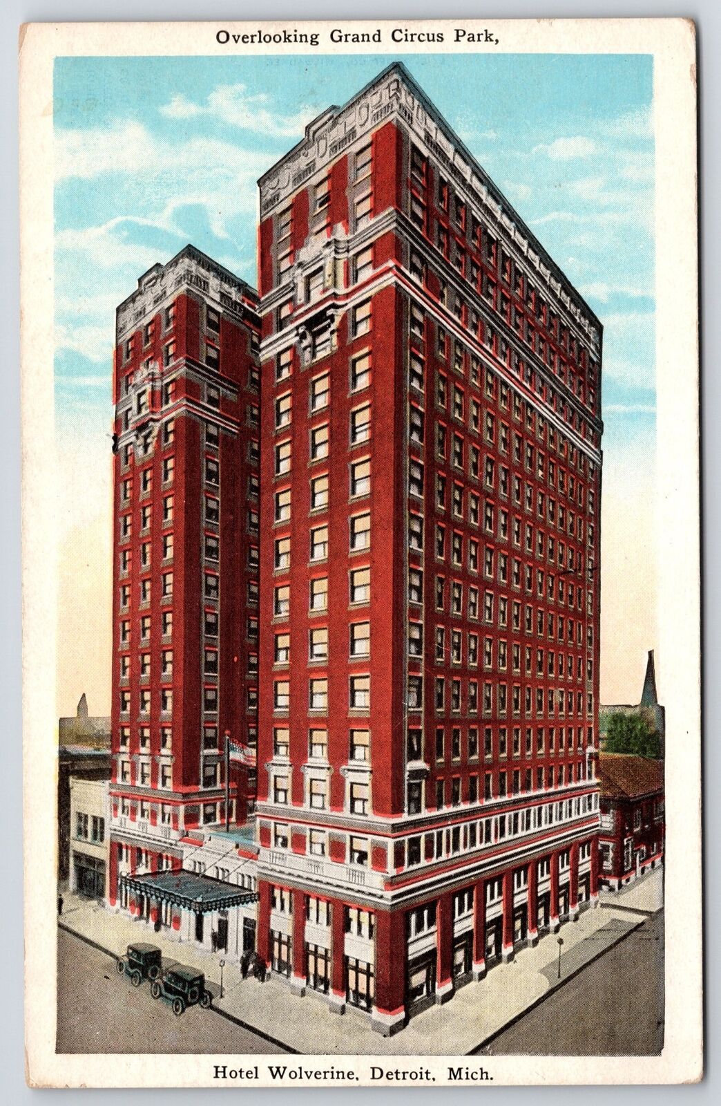 Hotel Wolverine Detriot Michigan MI High-Rise Building And Street View ...