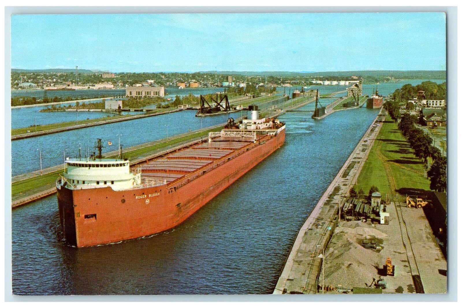 c1960's The Rogers Blough US Steel Ship Soo Lock Sault Ste. Marie MI ...