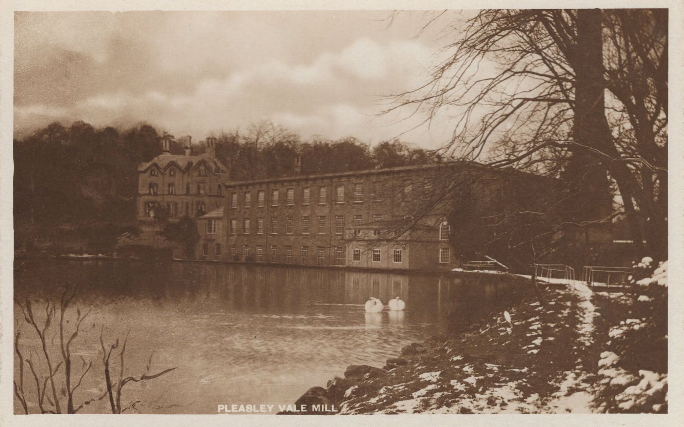 Pleasley Vale Mill Antique WW1 1916 Real Photo Derby Postcard | Europe ...