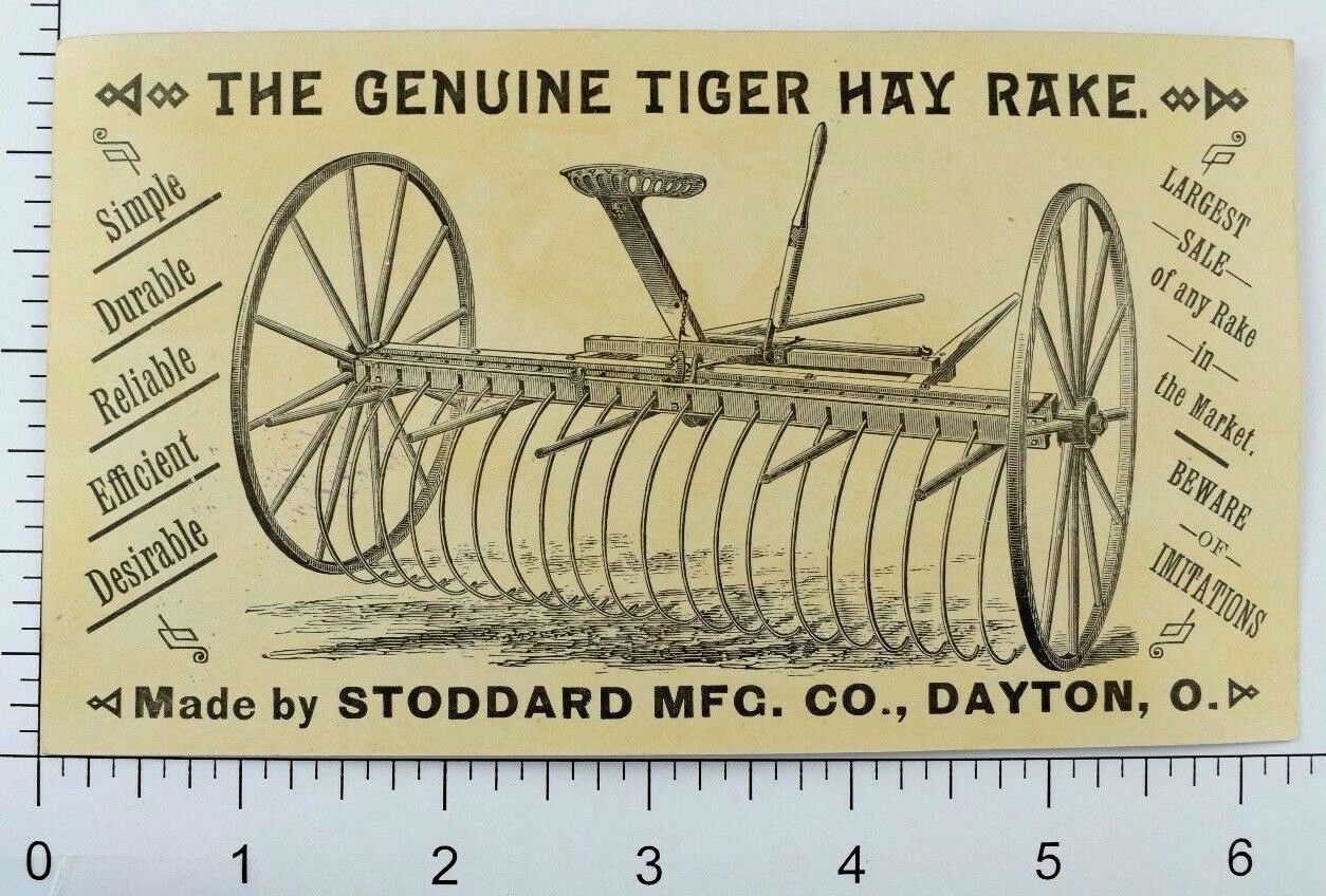 1870's-80's Stoddard Mfg. Co. The Genuine Tiger Hay Ride Grecian/Roman ...