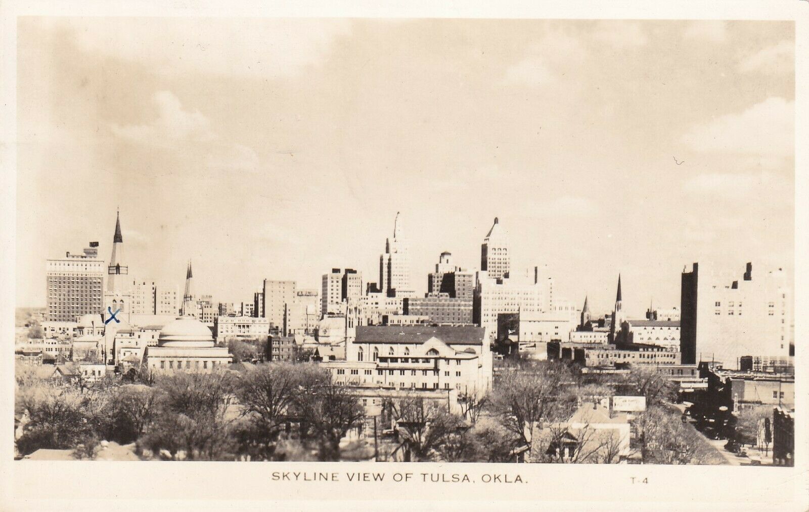 Vintage 1941 Echt Foto Postkarte RPPC Tulsa Oklahoma Skyline | Other ...
