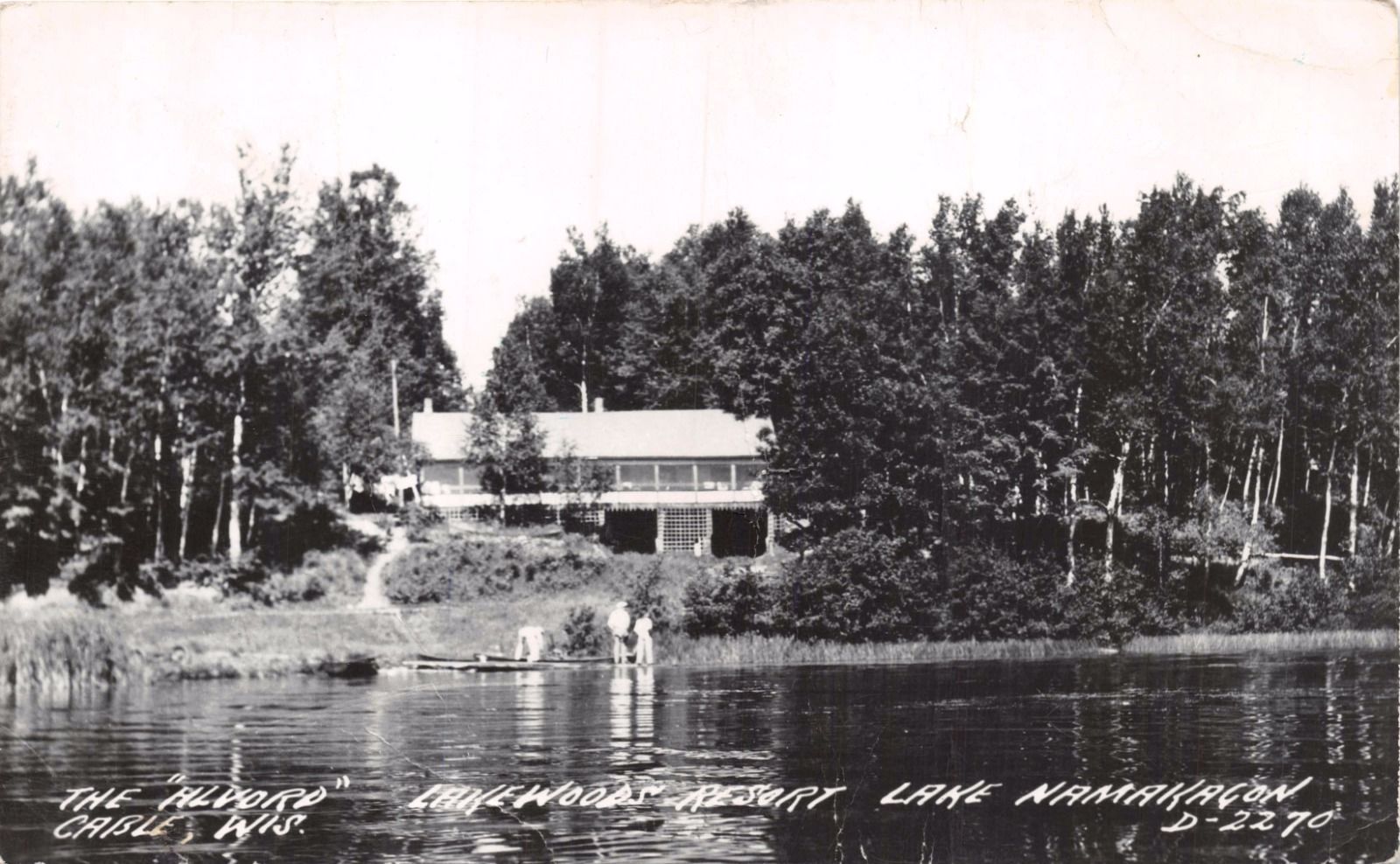 Cable Wisconsin the "Alword" Lakewoods Resort~Lake Namakagon~Real Photo ...