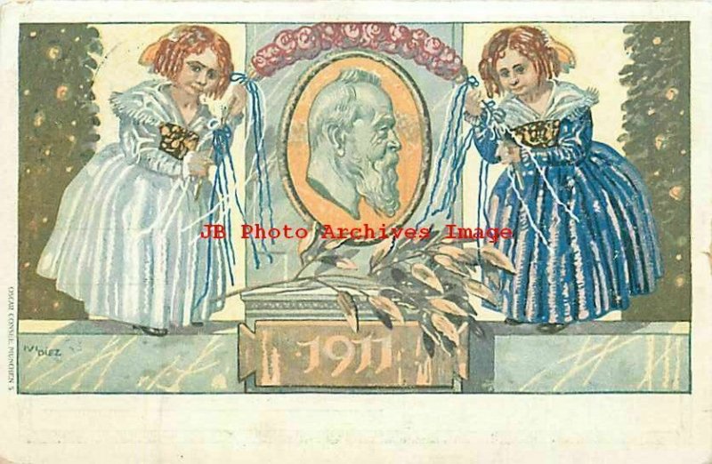 German Royalty, Prince Luitpold, Bavaria, 1911, Artist Julius Diez ...