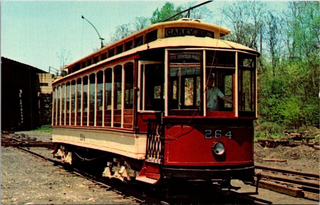Vintage Railroad Train Locomotive Postcard - Baltimore Streetcar Museum ...