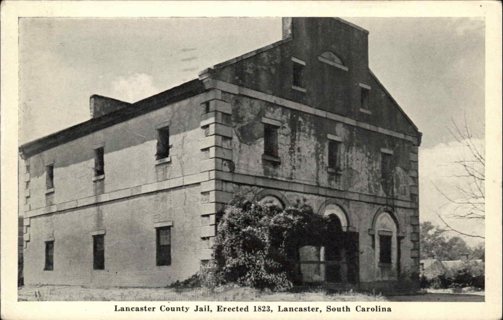 Lancaster South Carolina SC Lancaster County Jail c1900s-20s Postcard ...