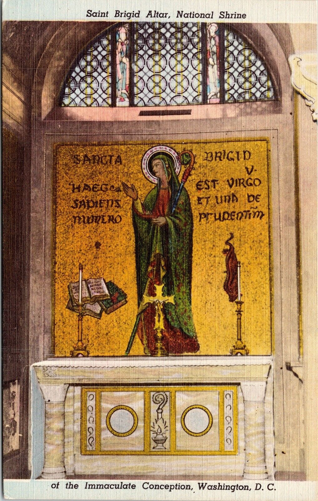 St Brigid Altar Shrine Immaculate Conception Washington DC Linen ...