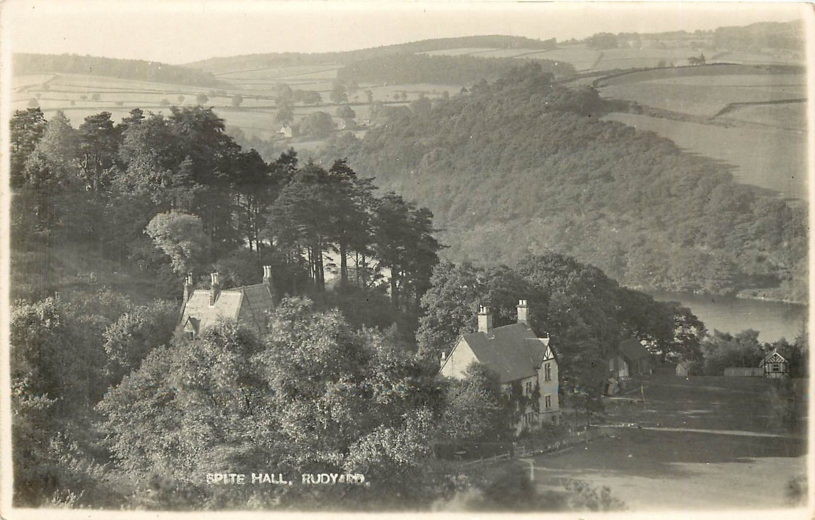 Vintage RPPC Real Photo Postcard Spite Hall Rudyard Staffordshire ...