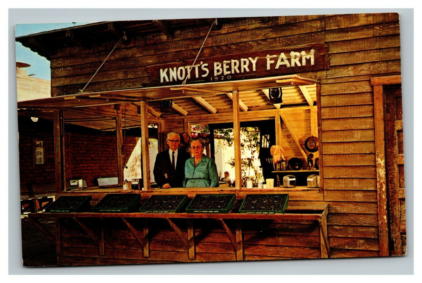 Vintage 1960's Postcard The Original Berry Stand Knott's Berry Farm ...