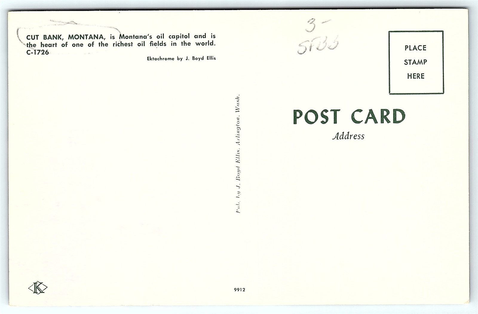 Postcard MT Cut Bank 1950s Street View Cars Signs Hi Power Gasoline R30 ...