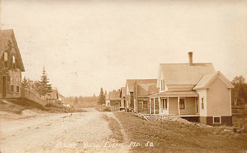 Eustis ME Street View in 1916, Real Photo Postcard, | United States ...