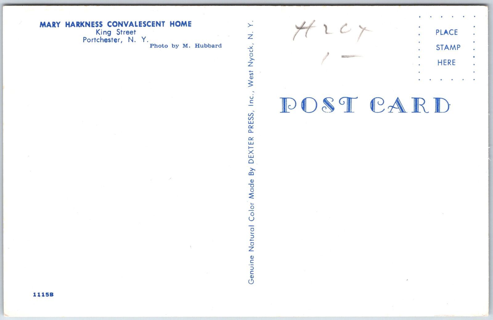 Vintage Postcard the Mary Harkness Convalescent Home on King STR ...