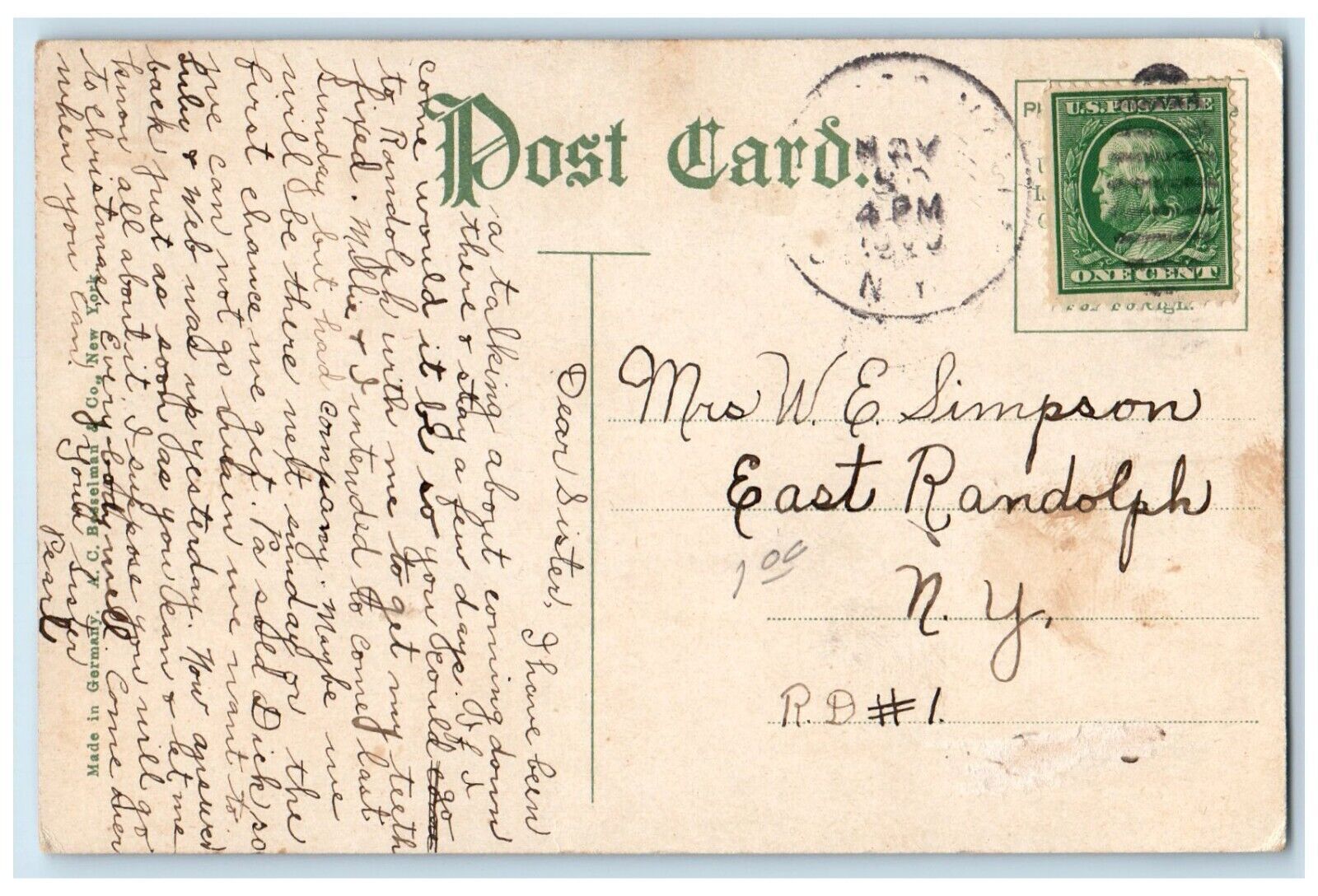 1909 St. Pauls Lutheran Church Chapel Exterior Field Appleton Wisconsin ...