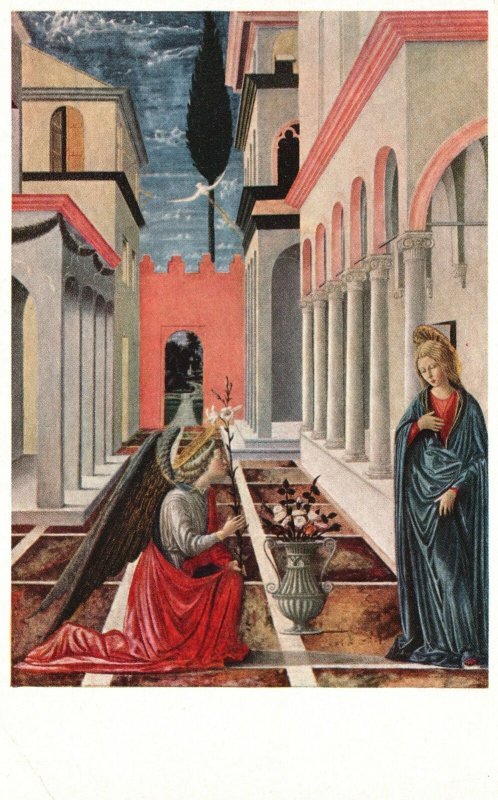 Vintage Postcard The Annunciation By The Master Of The Barberini Panels ...