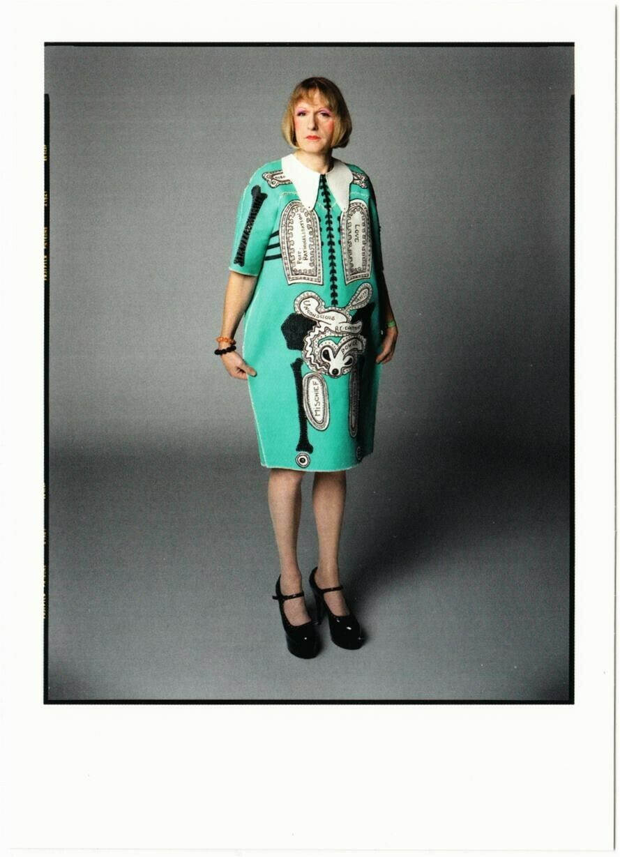 Grayson Perry English Artist in Drag Cross-Dressing by David Bailey ...