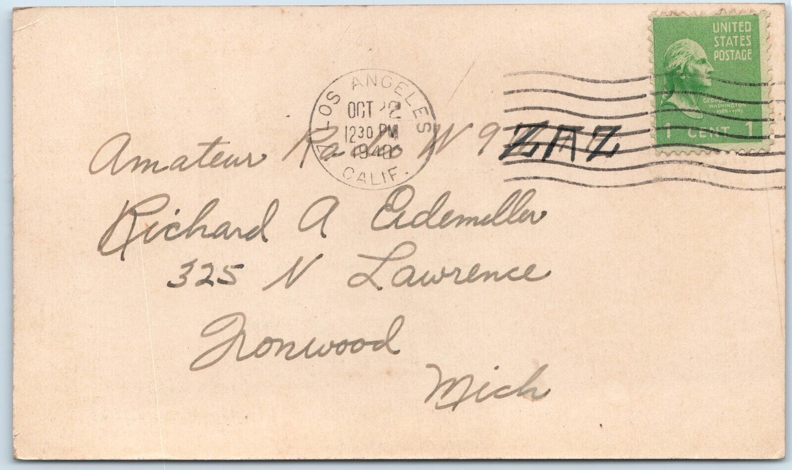 1973 Rosemead, CA W6SCQ QSL Ham Radio Card Lewis Rogerson VFO Super ...