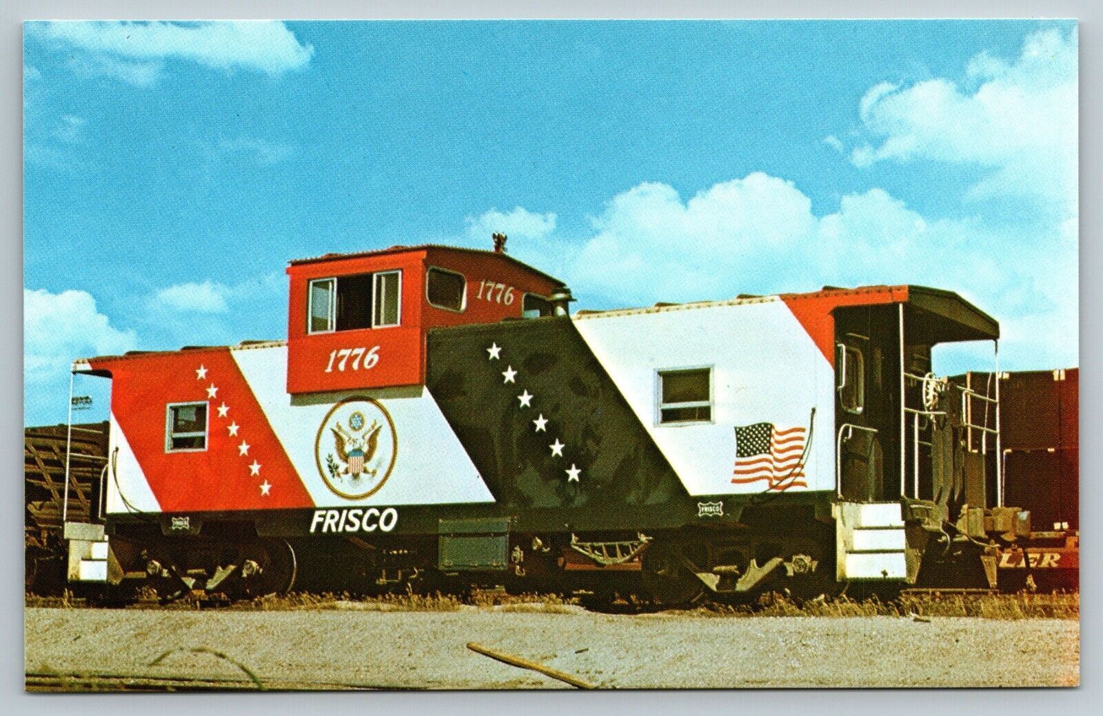 Vintage Railroad Train Locomotive Postcard - Frisco 1776 | Other ...