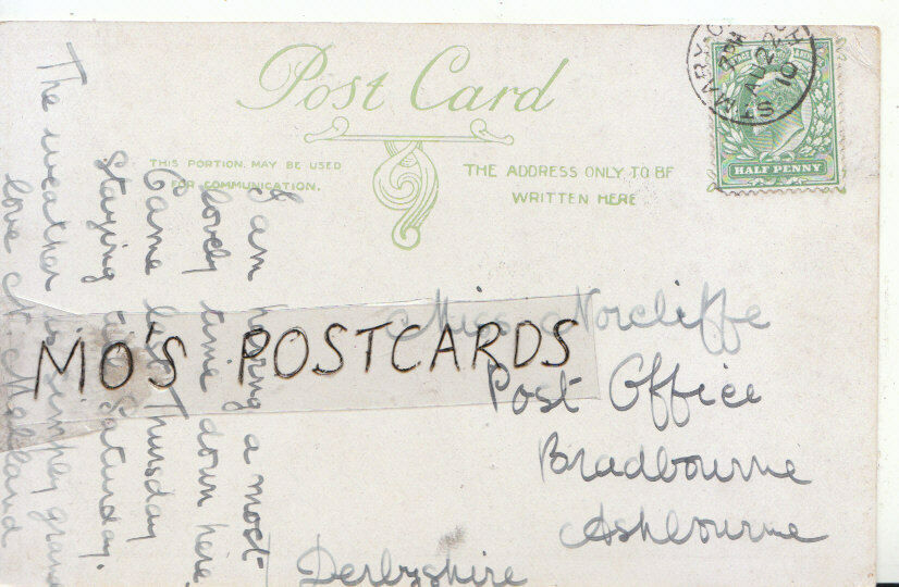 Genealogy Postcard - Norcliffe - Post Office - Ashbourne - Derbyshire ...