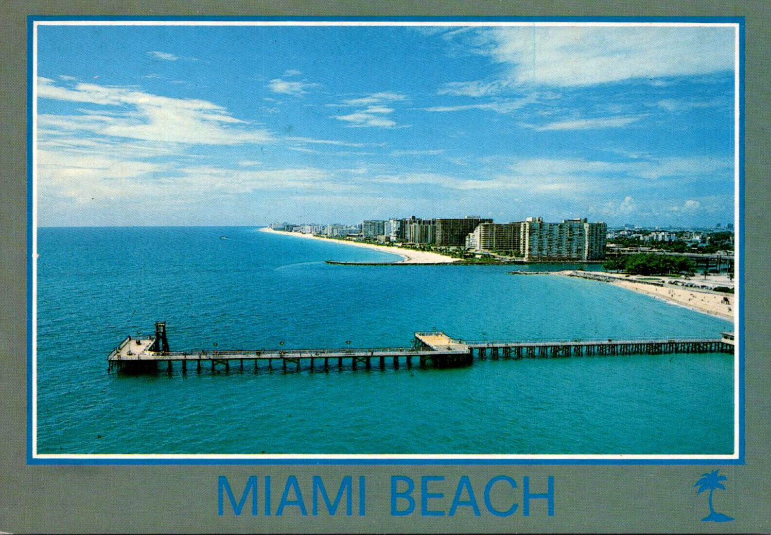 Florida Miami Beach Haulover and Bal Harbour Showing Fishing Pier ...