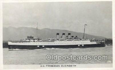 SS Princess Elizabeth Ship Writing on back | Topics - Royal Families ...