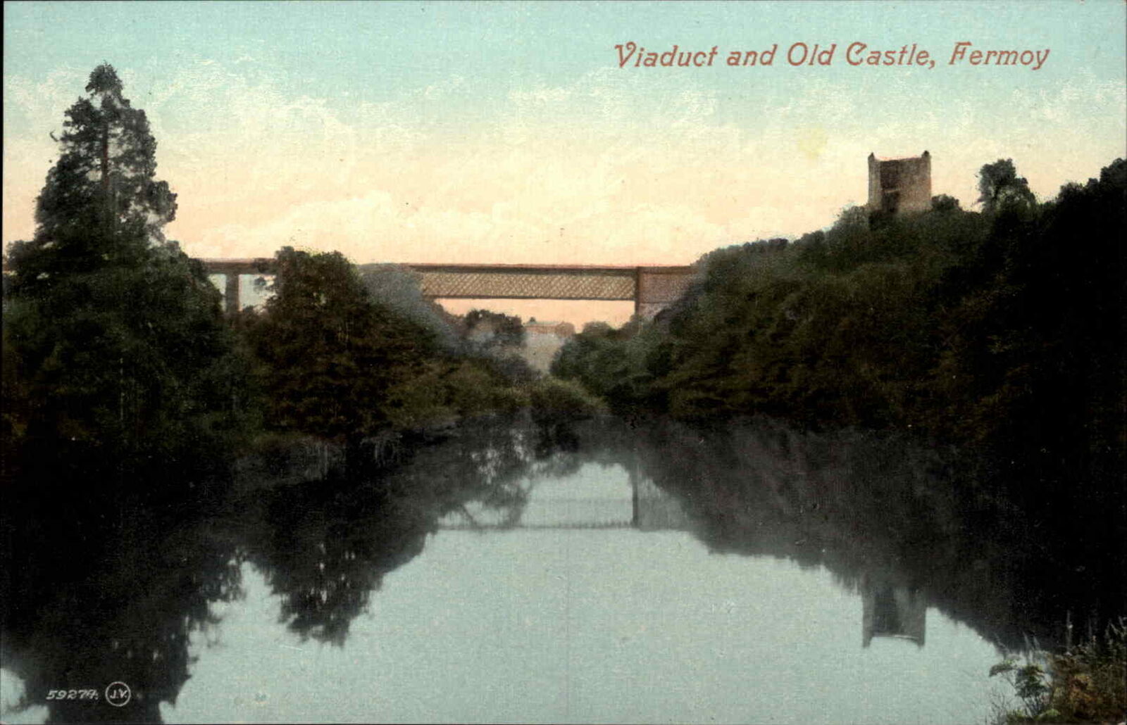 Fermoy Ireland Viaduct and Old Castle c1910 Vintage Postcard | Europe ...