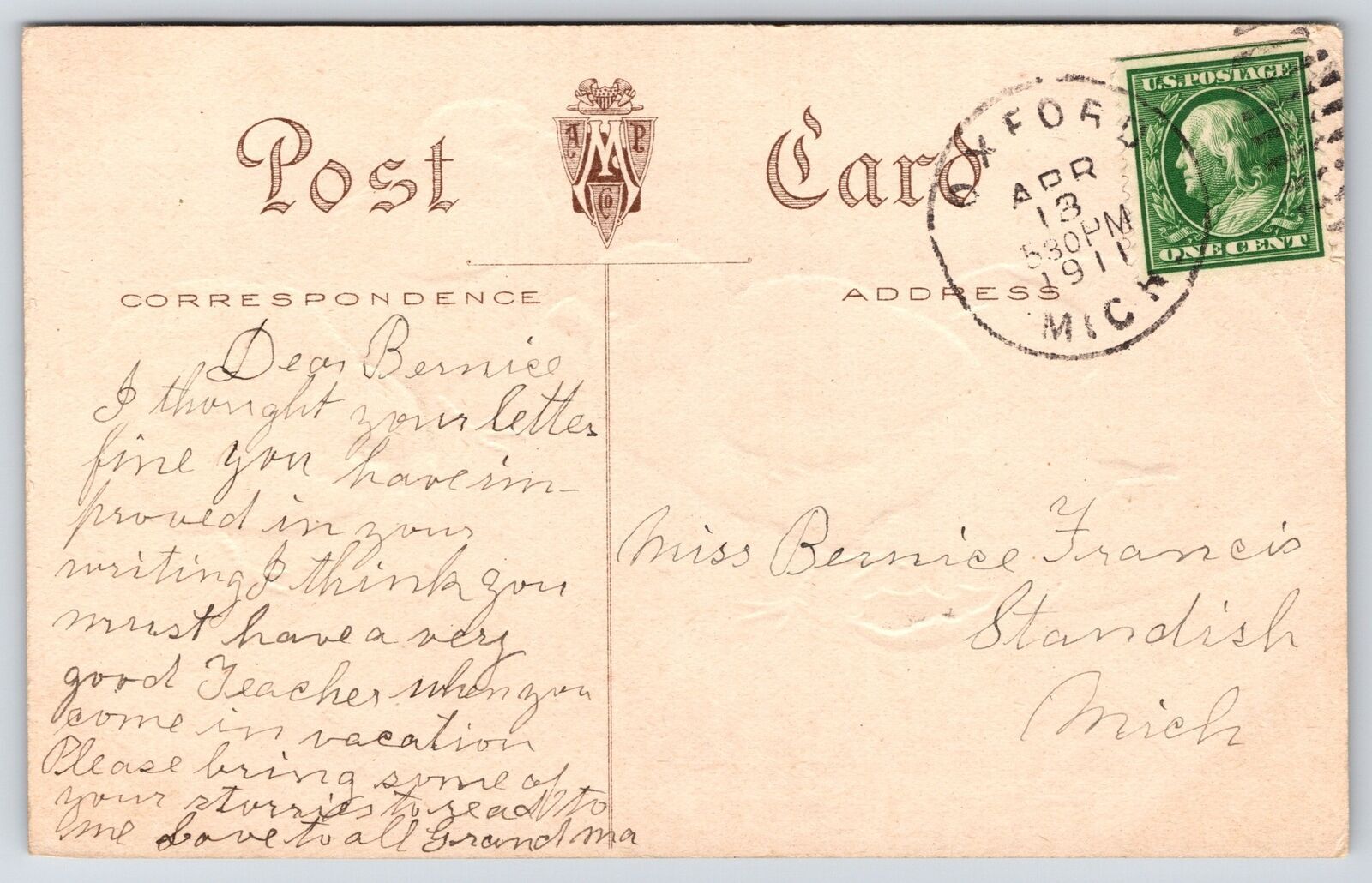 1911 The Oldest Chick I've Ever Seen Easter Greetings And Wishes Posted ...