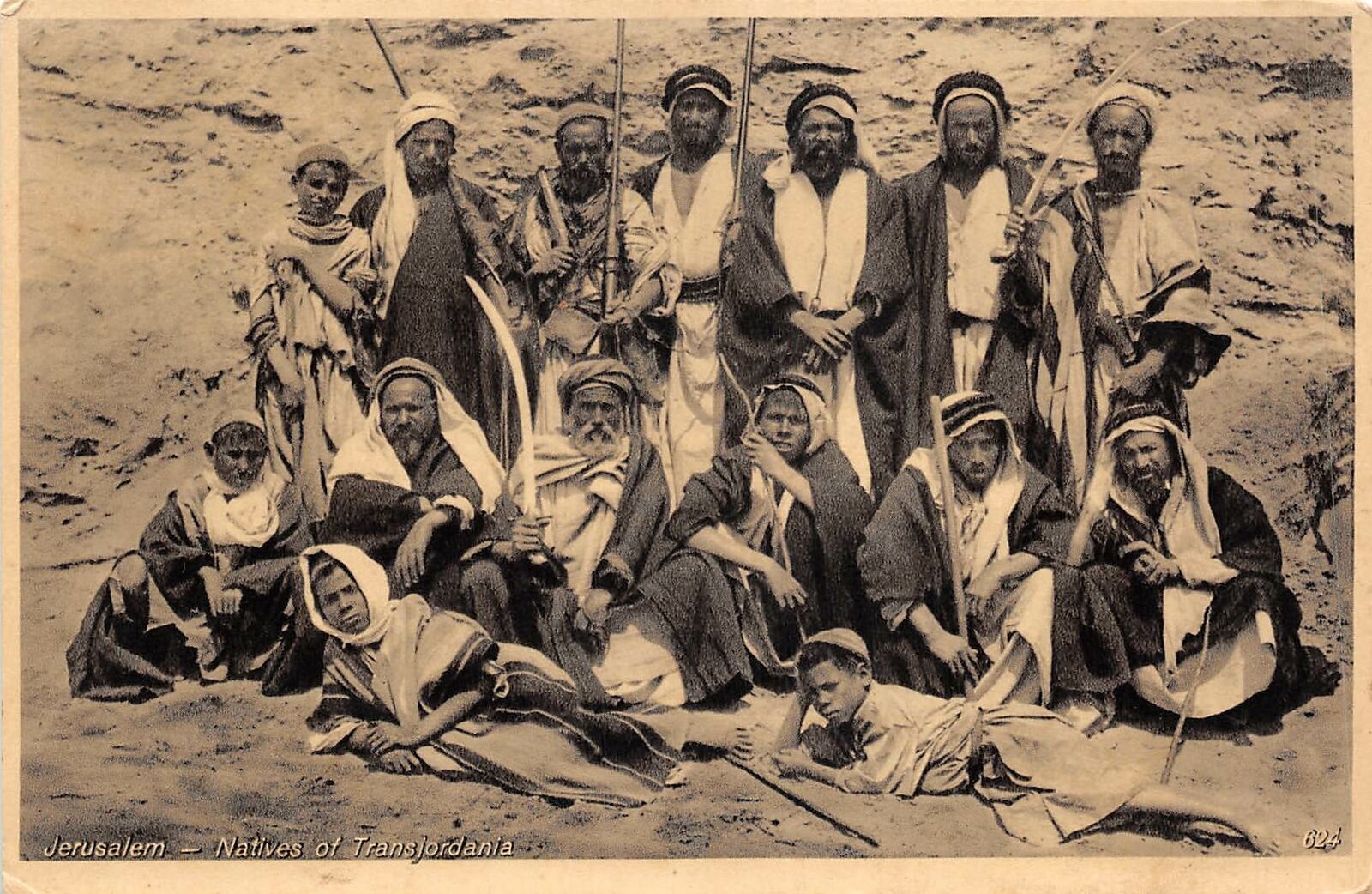 Lot 43 jerusalem israel native of transjordania types folklore costume ...