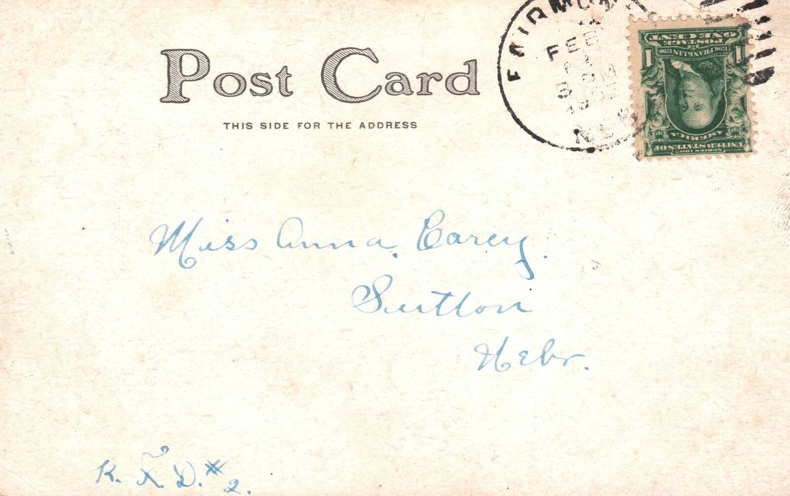 Vintage Postcard 1907 Beautiful Little Dutch Girl near Tree Wall Brick ...