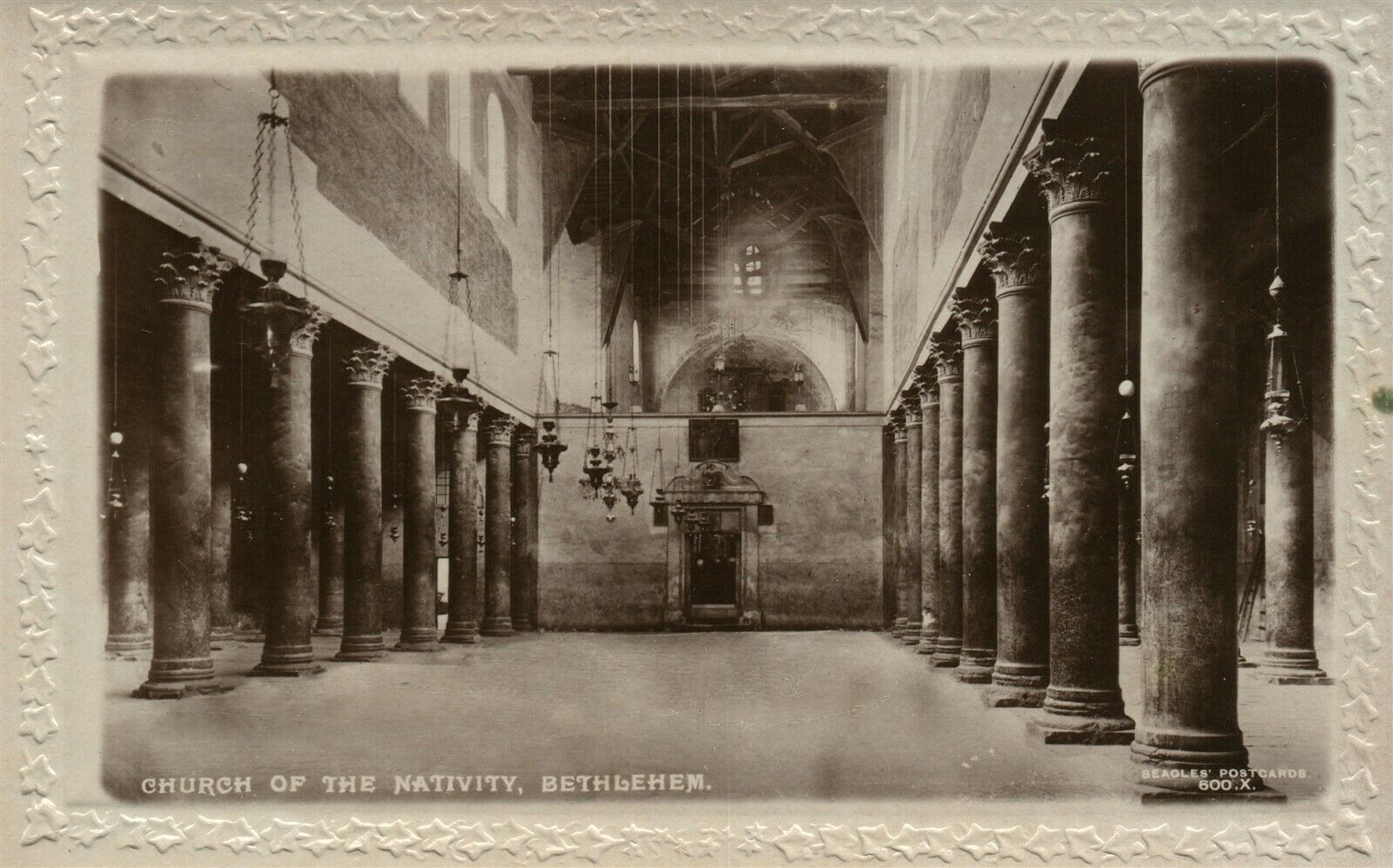 Bethlehem Palestine Church of Nativity Antique Real Photo Postcard Rppc ...