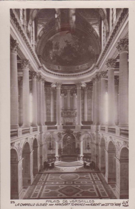 Palais De Versailles Chapelle Elevee Robert De Cotte 1699 French Old ...