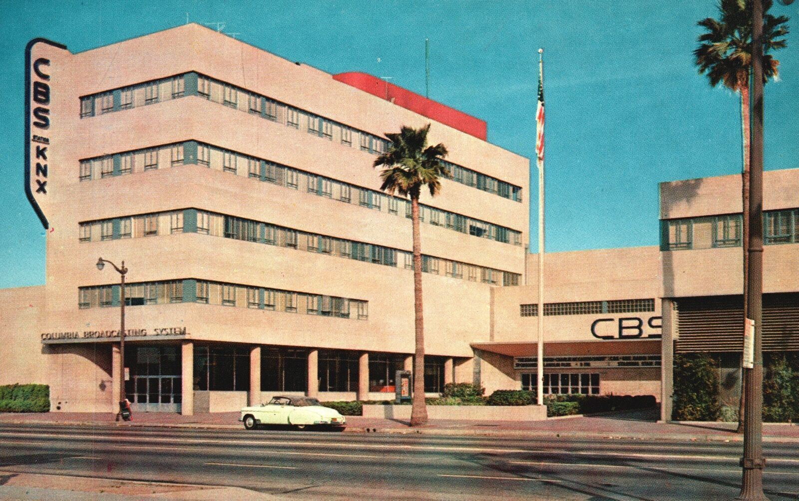 Vintage Postcard Columbia Broadcasting System Studios Hollywood ...