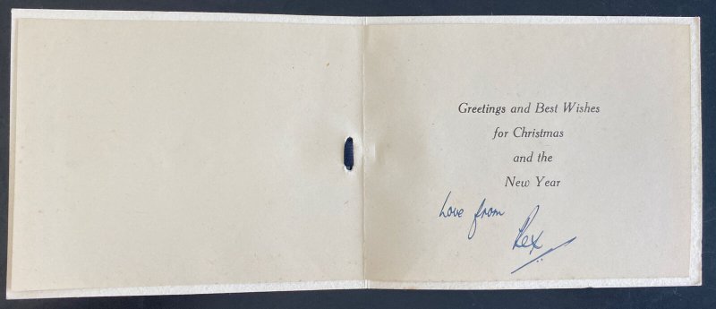 England Royal Air Force Christmas New Year Wishes Card Military RAF ...