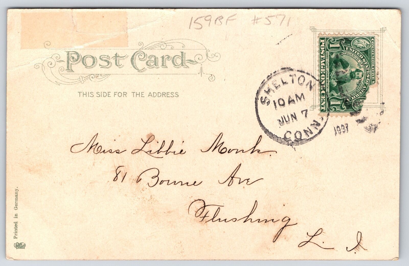 1907 Morris Cave New Haven Connecticut Boats & Cabins In Shore Posted ...