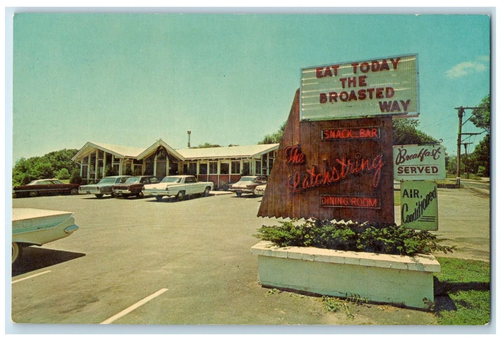 c1950's The Latchstring Restaurant Classic Cars Niantic Connecticut CT ...