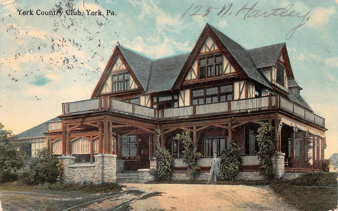 York Country Club York Pennsylvania Postcard 1913 | United States ...